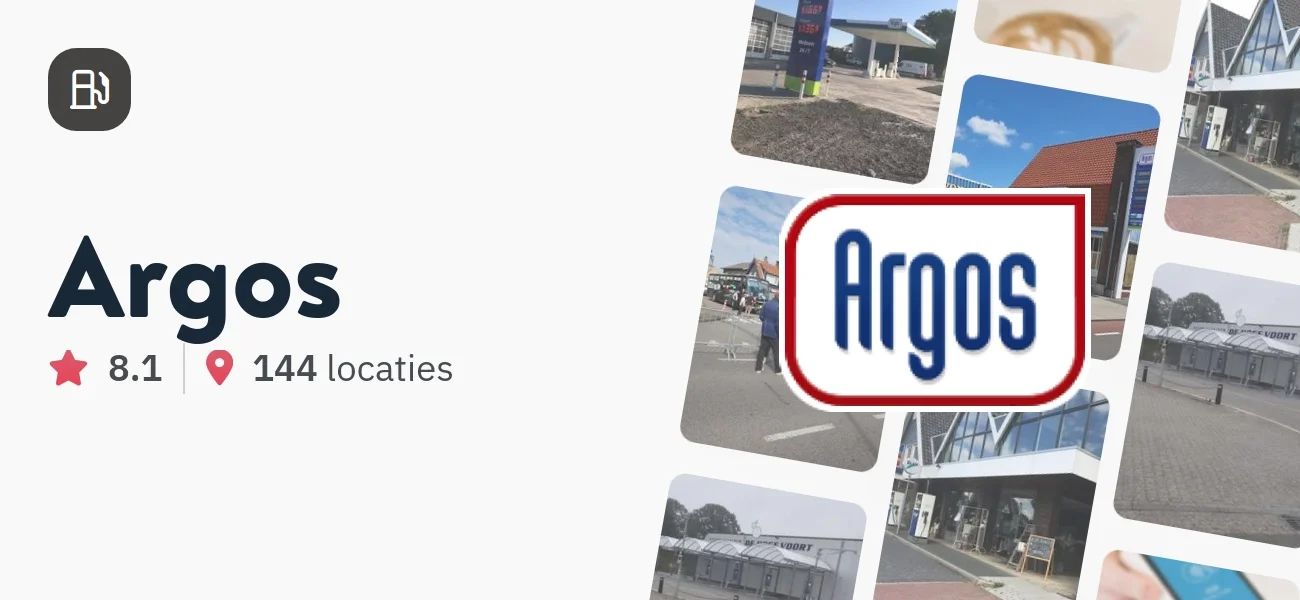 Alle Argos tankstations waar je kunt betalen met een creditcard