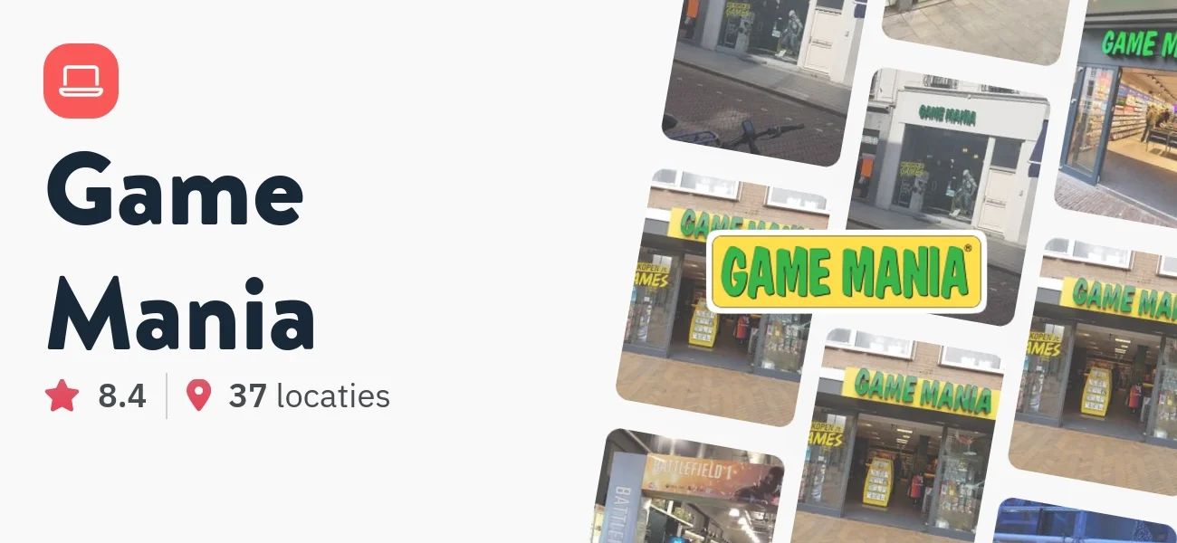 Alle Game Mania elektronica winkels waar je kunt betalen met een creditcard