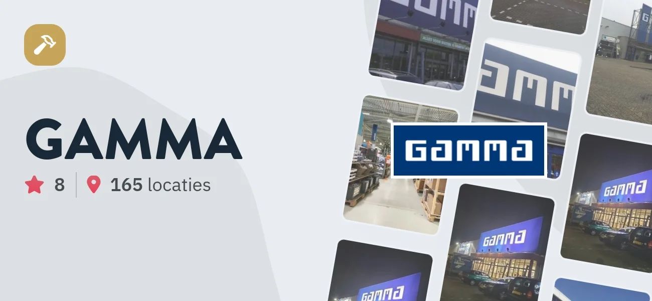 Alle GAMMA bouwmarkten waar je kunt betalen met een creditcard