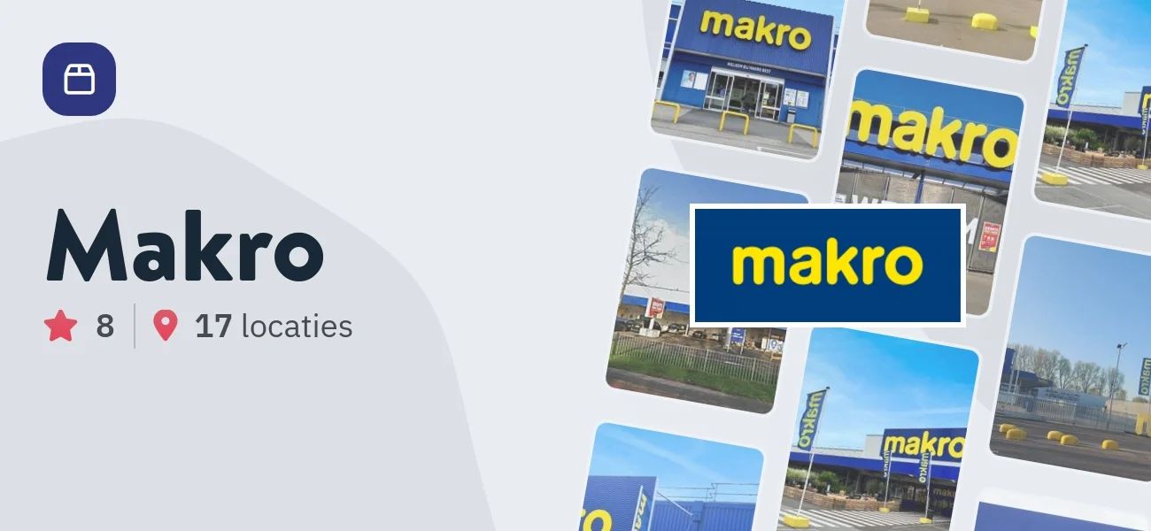 Alle Makro groothandels waar je kunt betalen met een creditcard