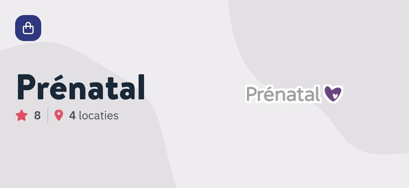 Alle Prénatal winkels waar je kunt betalen met een creditcard